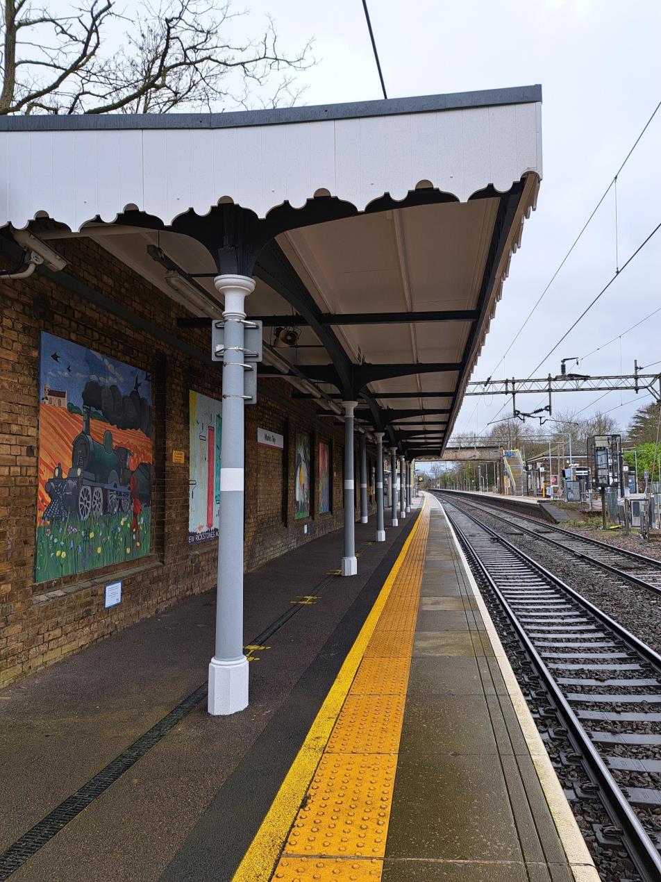 Greater Anglia unveils refurbished canopy at Marks Tey station ...