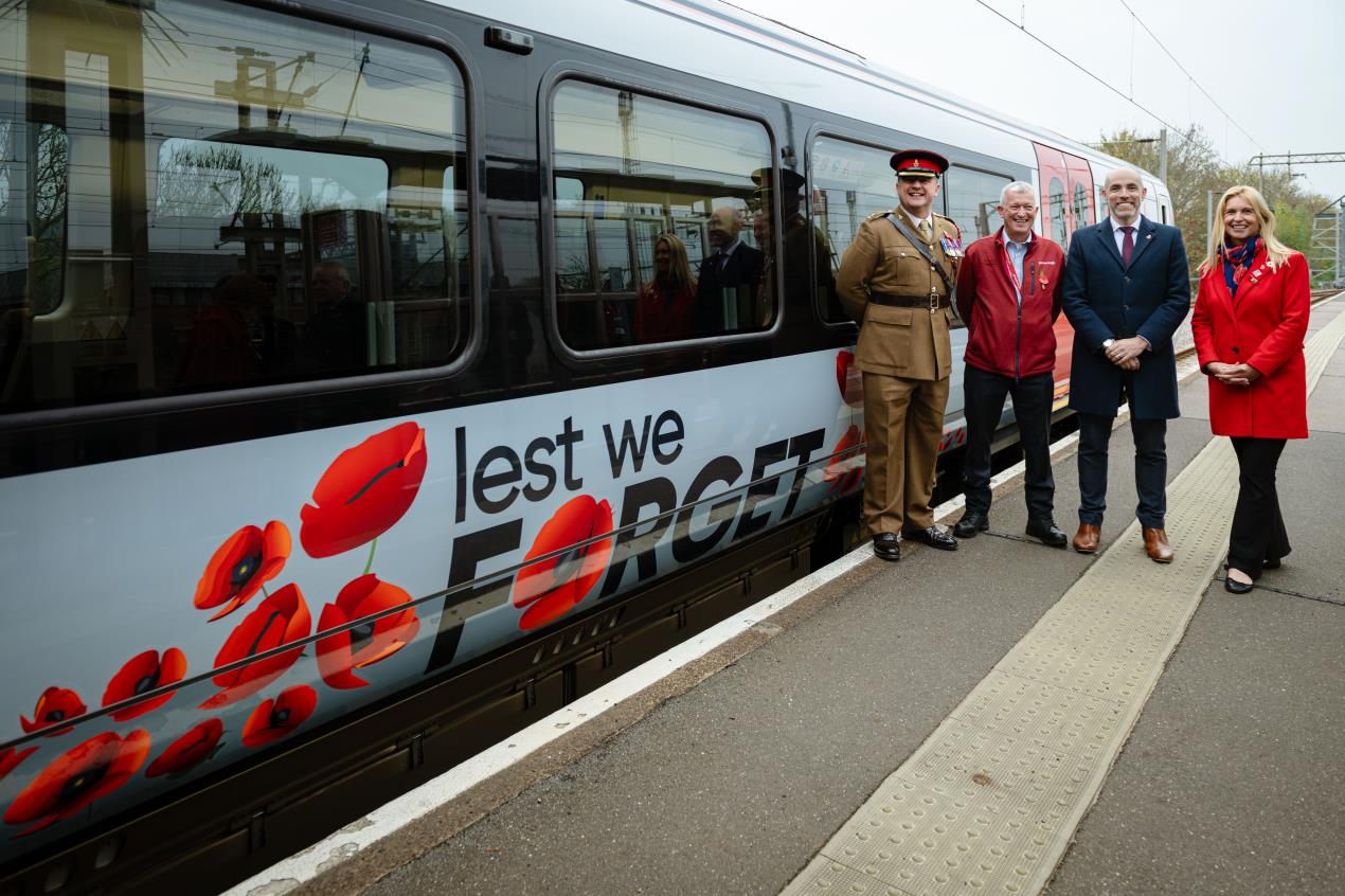 Greater Anglia launches second “Lest we forget” Poppy Train livery ...