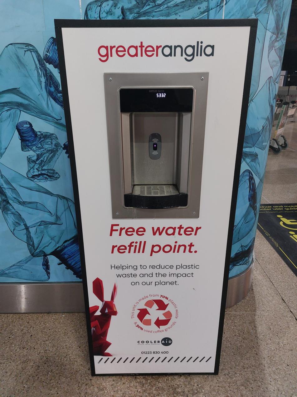 Water refill points upgraded at all Greater Anglia rail stations ...
